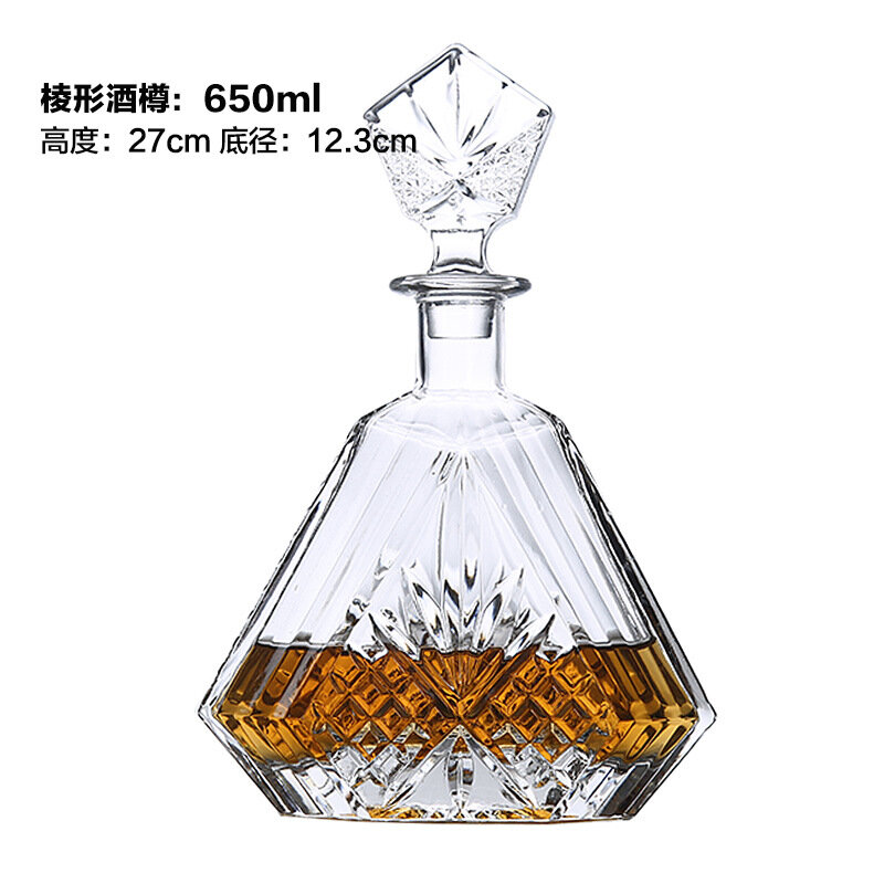 Декантер в европейском стиле, бутылка для ликера из хрустального стекла, домашний диспенсер для виски, винный кувшин с быстрым наливом, винные принадлежности.