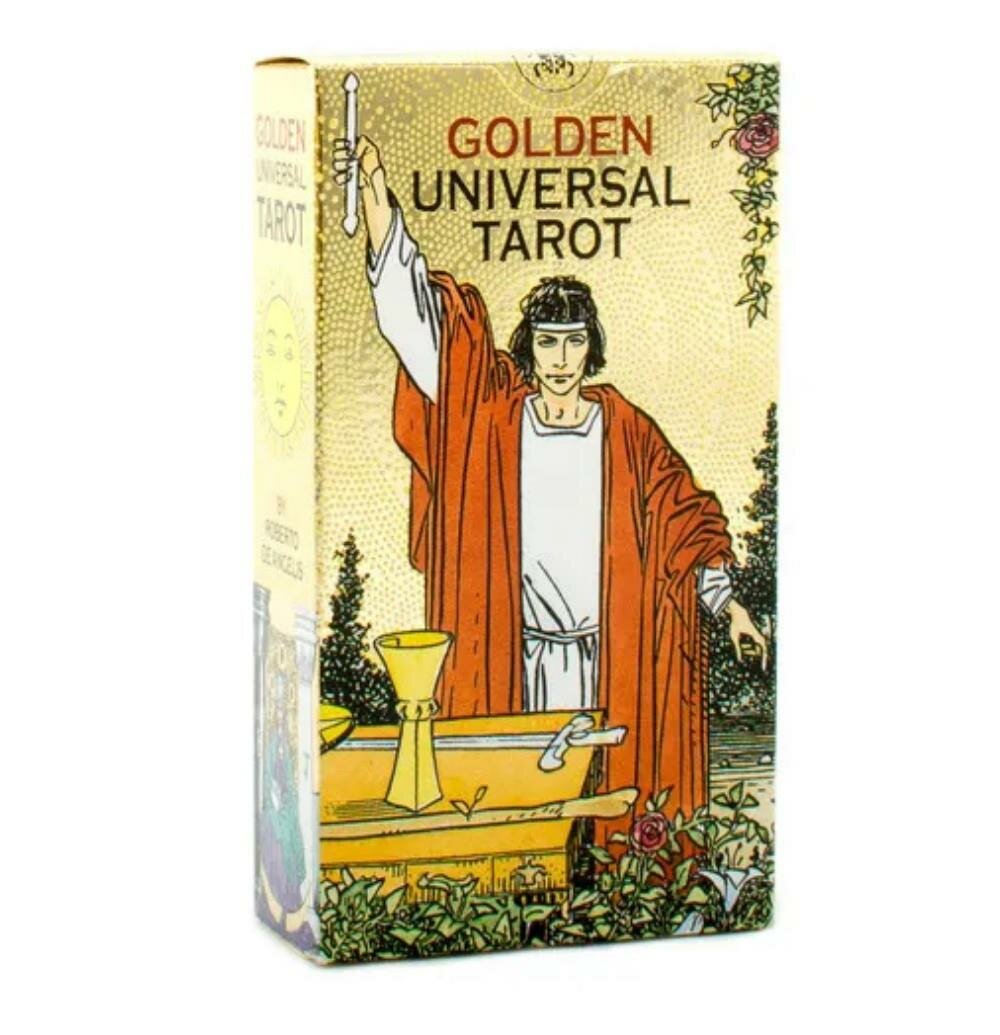 Карты Таро "De Angelis Golden Universal Tarot" Lo Scarabeo / Золотое Универсальное Таро 63422 Lo Scarabeo