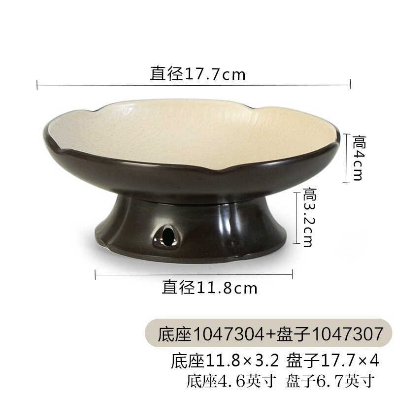 Меламиновые фирменные гарниры для барбекю тарелка для барбекю с высокими ногами холодная тарелка с имитацией фарфора