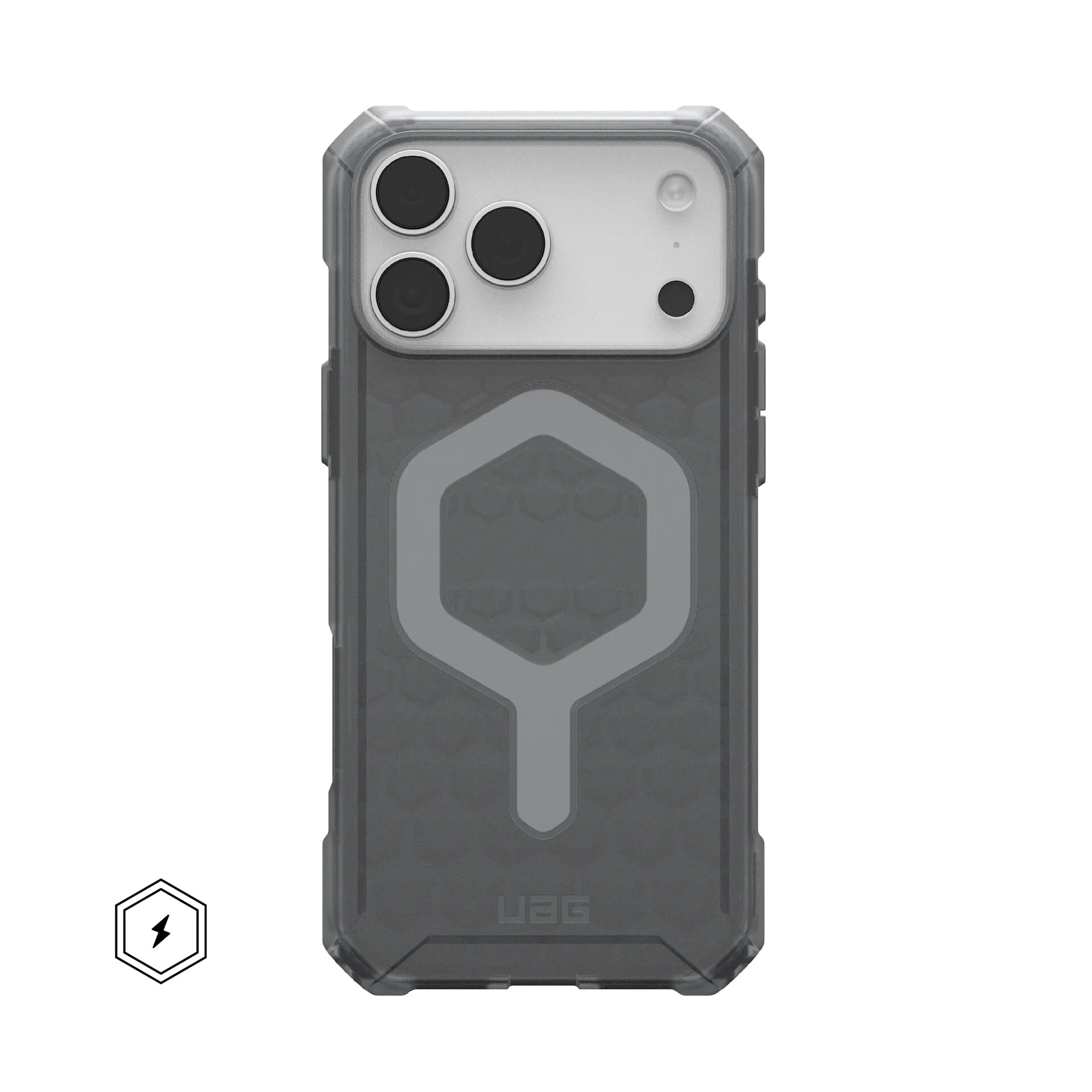 Чехол с поддержкой MAGSAFE UAG Essential Armor для iPhone 17 Pro Max 6.9", цвет тонированный (Ash)