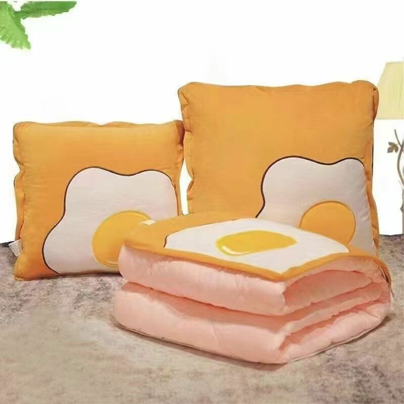 Двухсторонняя подушка и одеяло, зимнее утолщенное одеяло и подушка 2-в-1, автомобильная подушка, офисное одеяло для сна