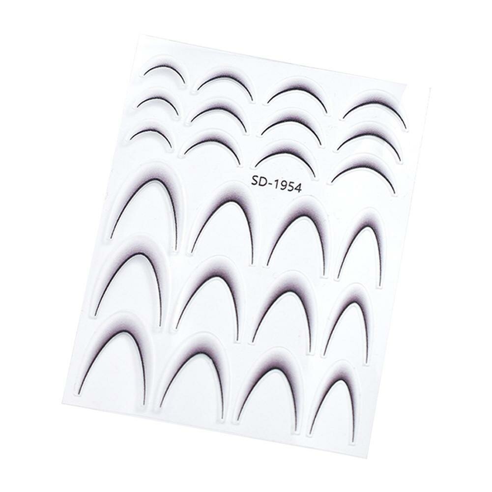 Наклейки для ногтей слайдеры френч градиент с разводами