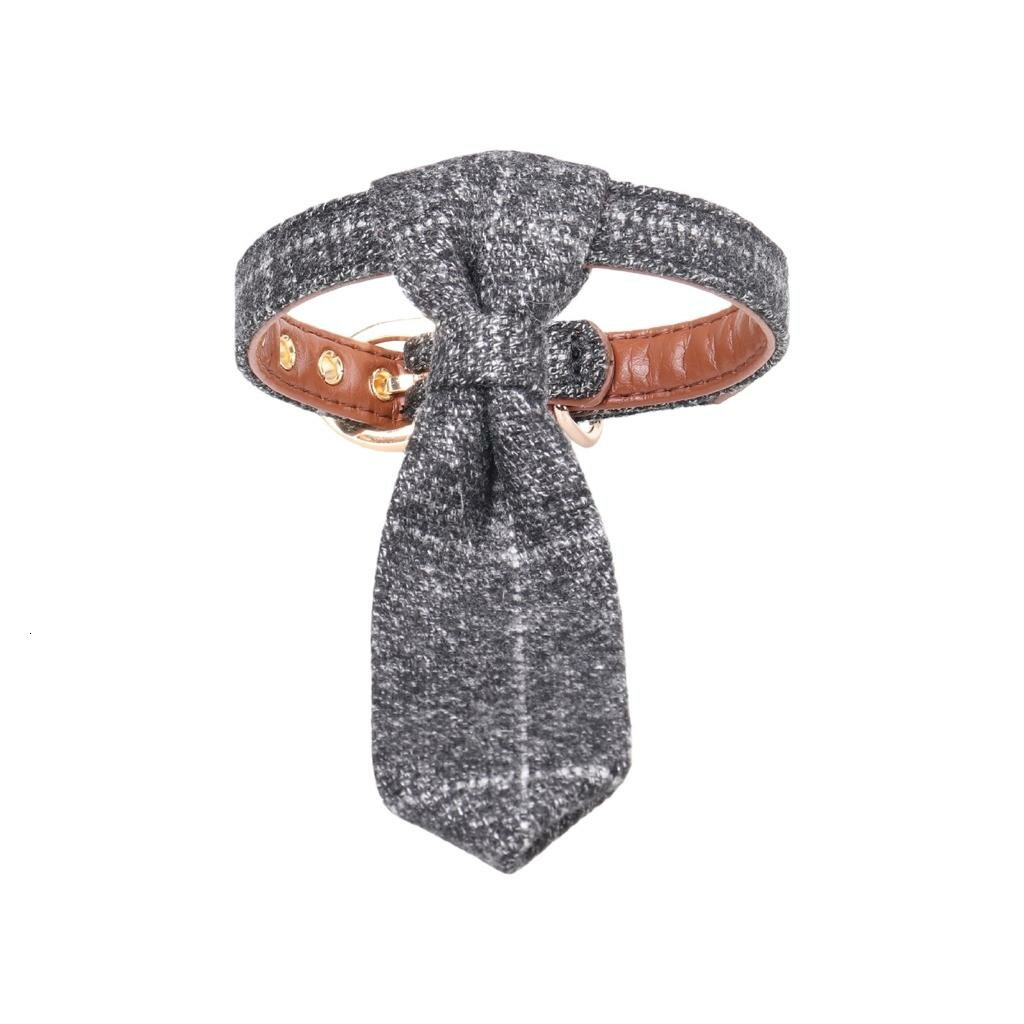 Ошейник-хомут для собак-серый-с ошейником-хомутом размером 1,3 на 42 см