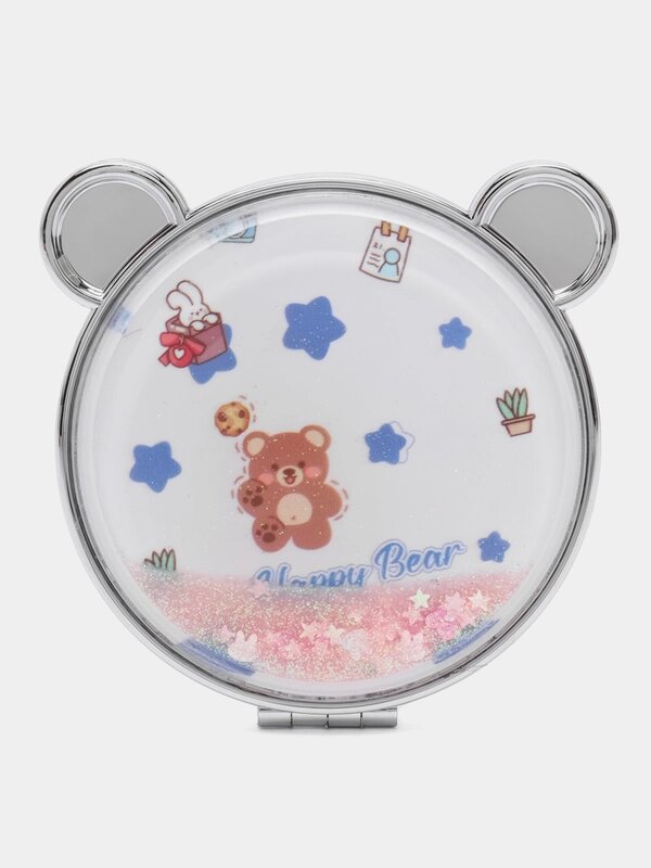 Двустороннее зеркало для макияжа, детское мини-зеркало