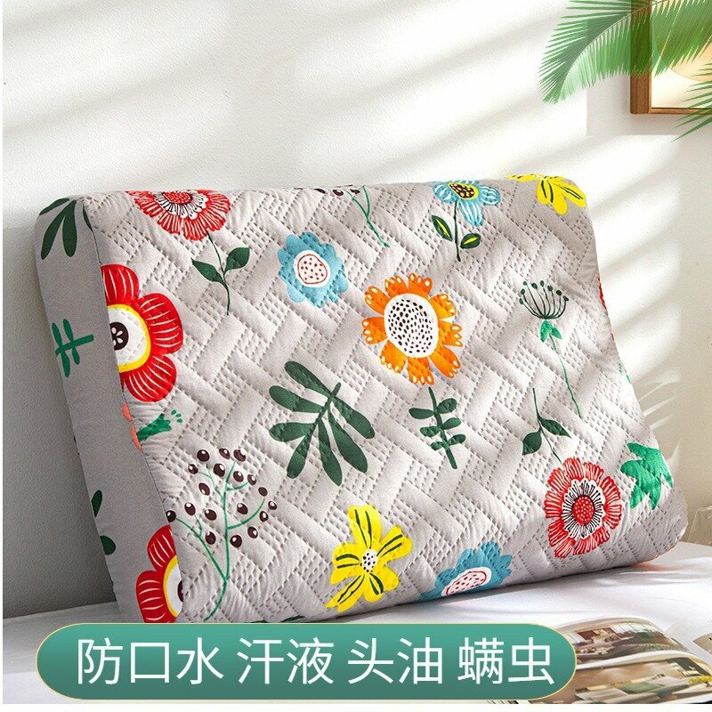Водонепроницаемая антиклещевая латексная наволочка для домашнего использования, анти-масло и слюна, чехол для подушки, внутренний вкладыш для подушки из пены с эффектом памяти, защитный чехол