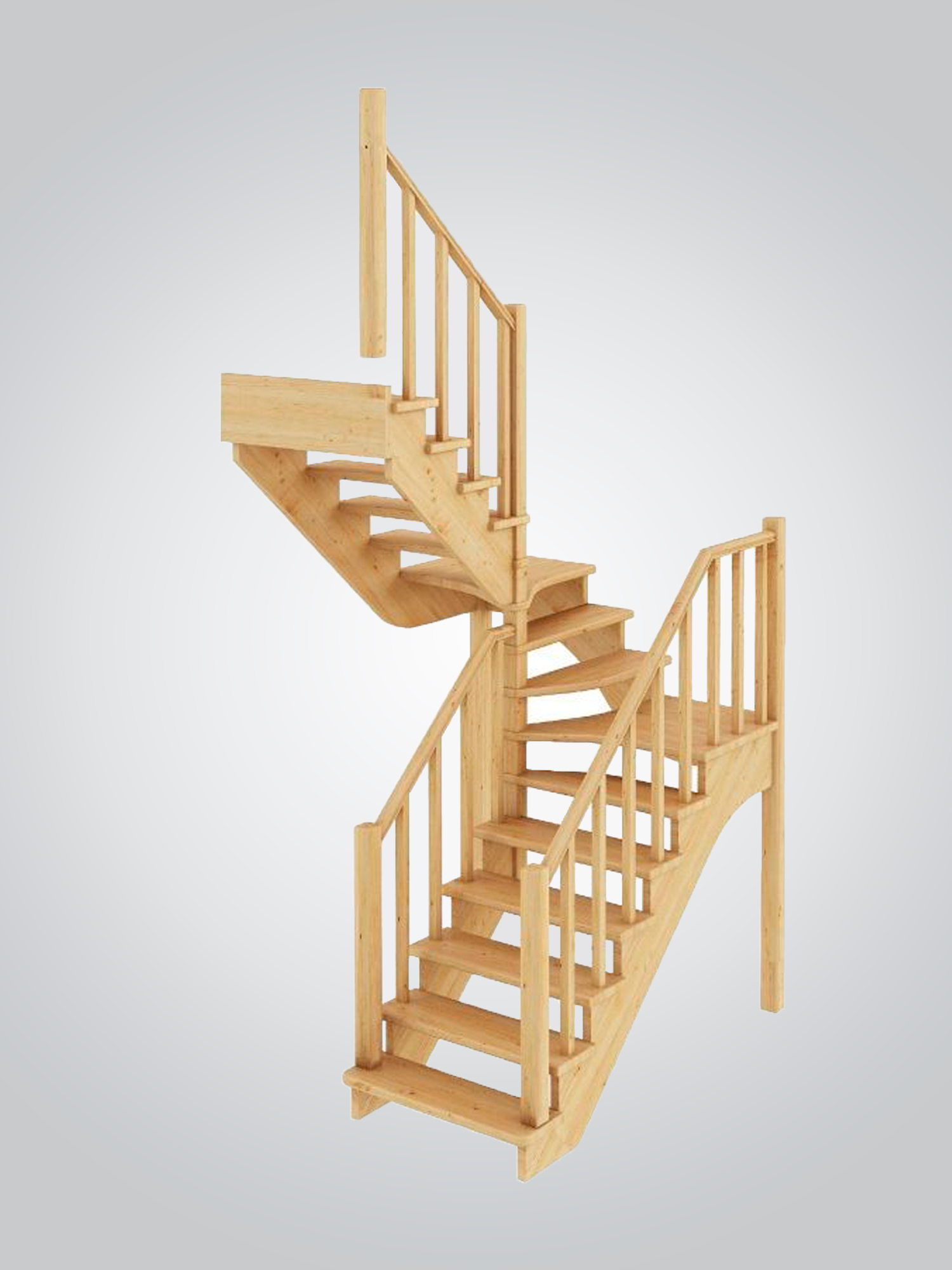 Лестница на второй этаж К-034м Левая