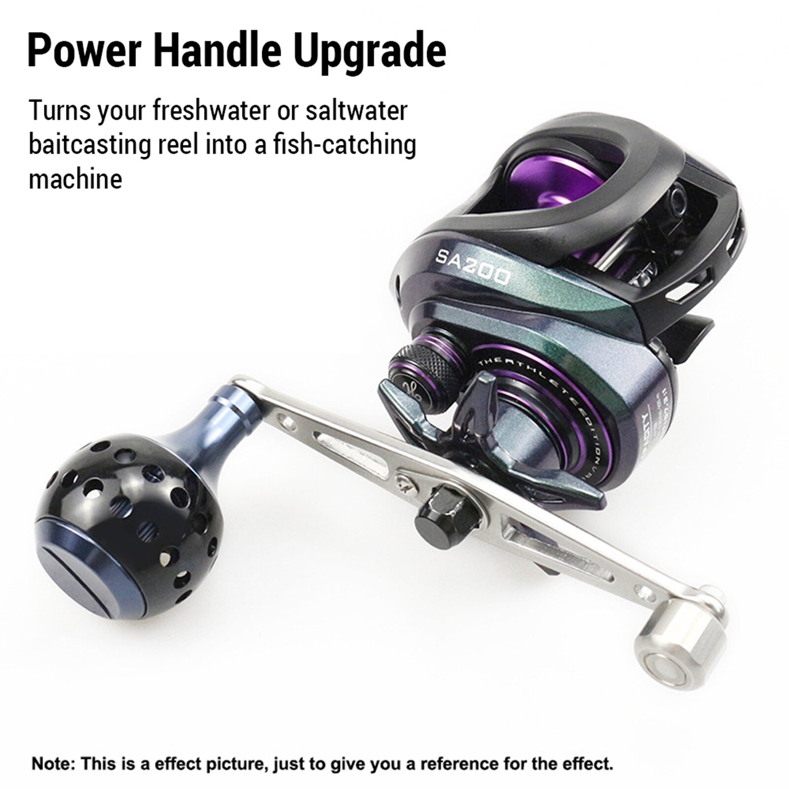 Ручка для заброса приманки, алюминиевый сплав, коромысло для круглой рыболовной катушки, ручка, сменные детали, отверстия 8*5 мм