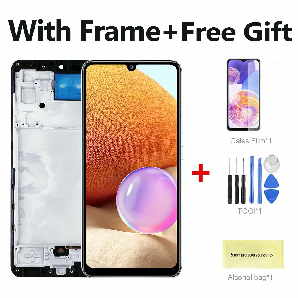 Новый 6,4-дюймовый TFT для Samsung Galaxy A32 4G ЖК-дисплей с сенсорным экраном в сборе для Samsung A325 4g SM-A325F SM-A325M ЖК-дисплей