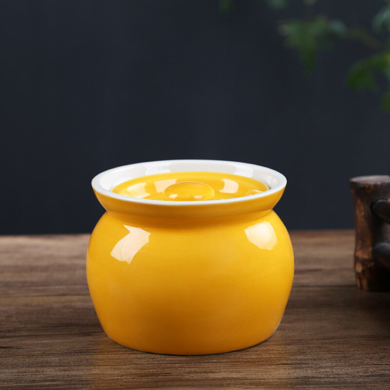 Керамическая глиняная кастрюля для тушения с крышкой, водосепаратор, миска для закусок в отеле и ресторане, суповая чашка, китайский стиль домашней кастрюли для тушения