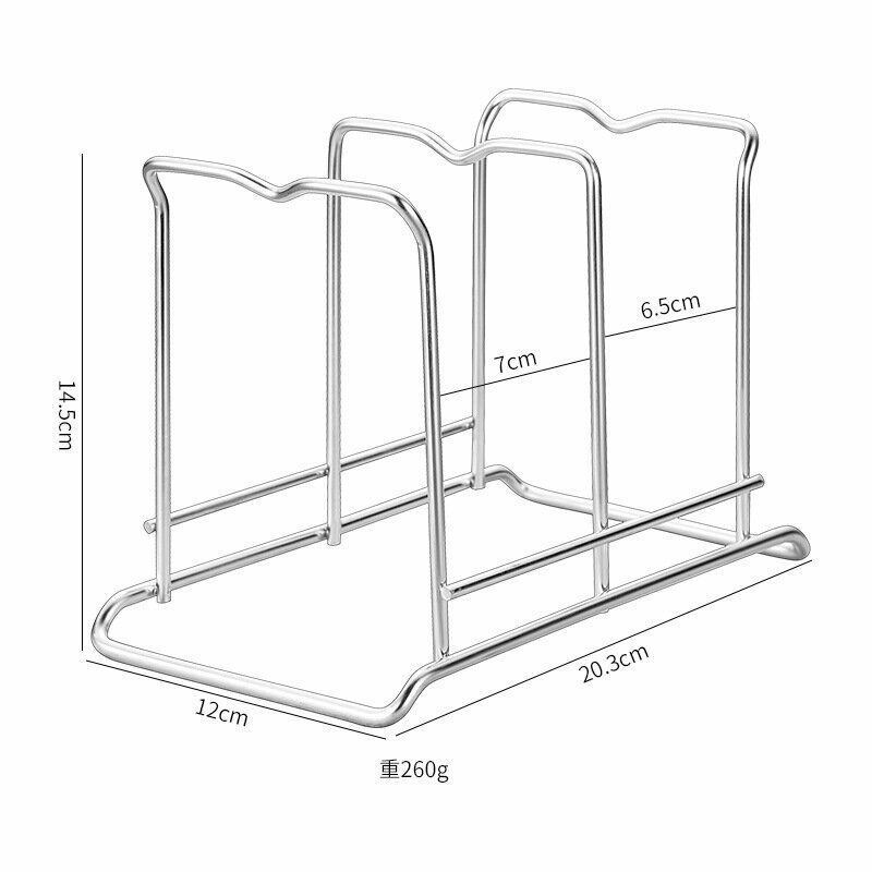 Стойка для разделочных досок из нержавеющей стали, стойка для разделочных досок на столешнице, стойка для крышек кастрюль, устойчивая к плесени, стойка для хранения ножей, стойка для разделочных досок для домашней кухни