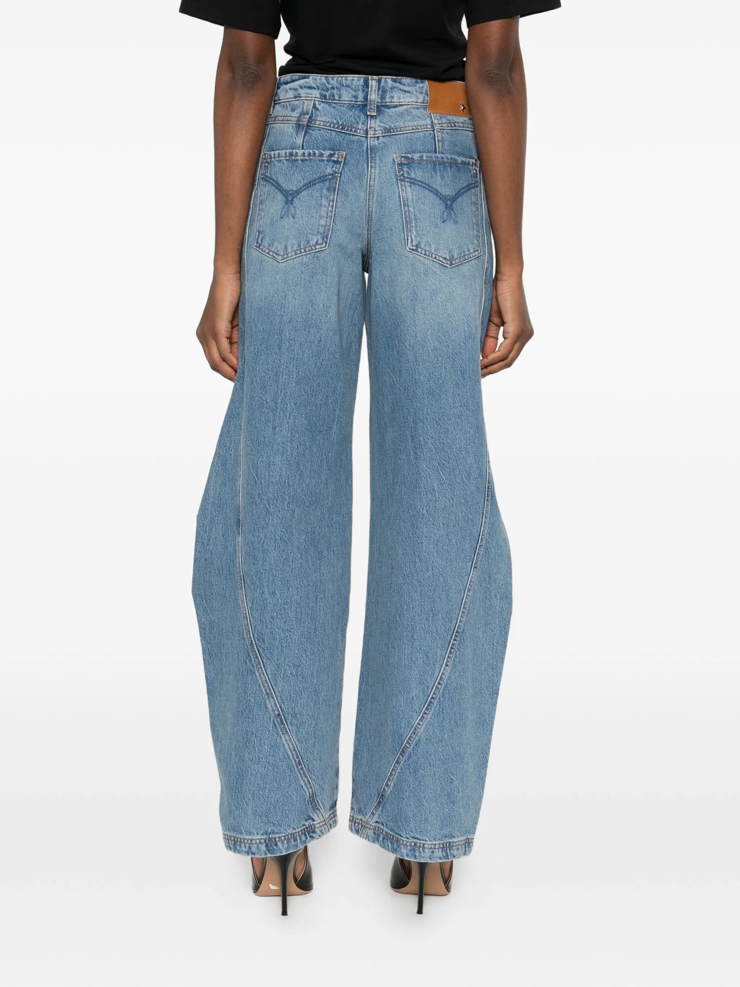 Джинсы широкие PATRIZIA PEPE Wide shaped jeans, размер 34 — фото 1