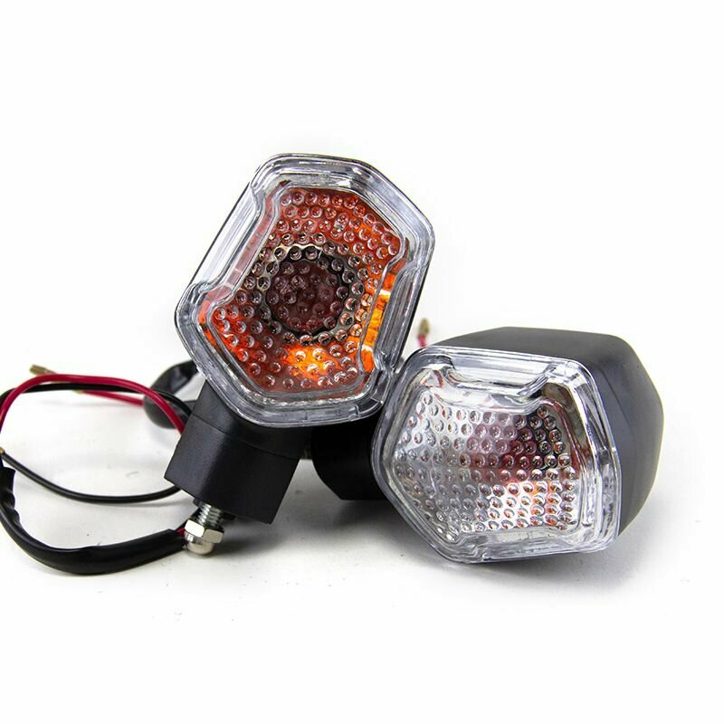 Передние поворотники (комплект 2 шт) для Honda MSX125 Grom 2013-2015 и Zoomer X 2015-2016, правый/левый 12В 10Вт