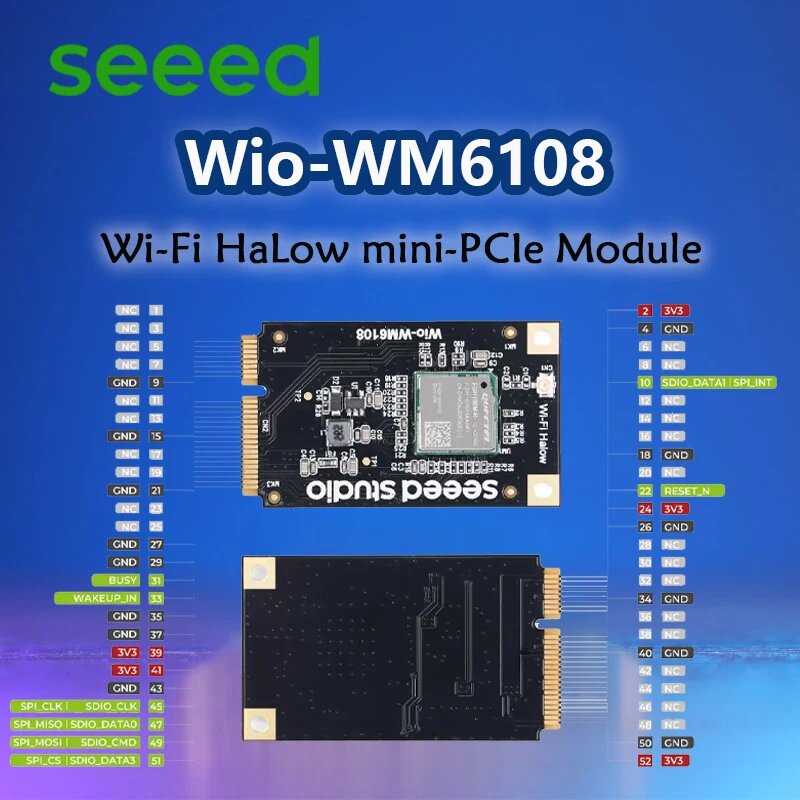 MiiBestOD Wio-WM6108 Wi-Fi HaLow мини-PCIe модуль