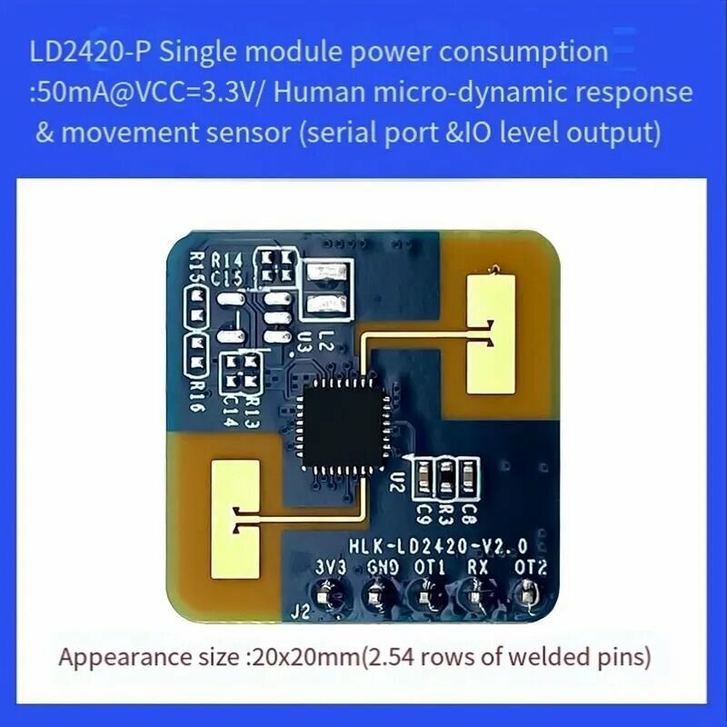 (Q R ) 1 Шт. 24G MmWave LD2420 Радарный Датчик Присутствия Человека Индукционный Модуль