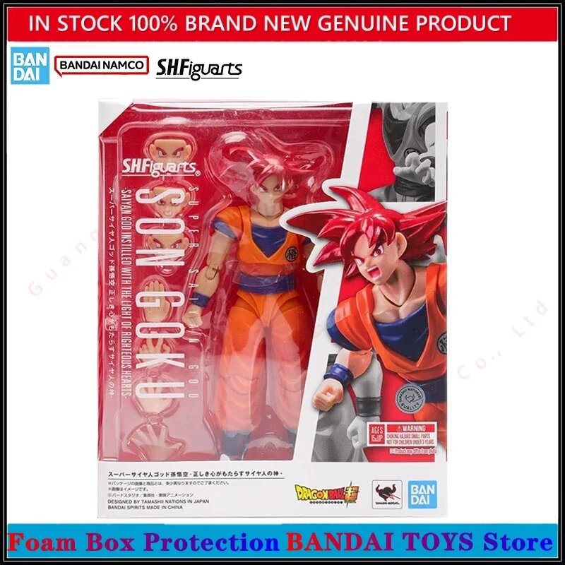 BANDAI S.H.Figuarts Dragon Ball DAIMA Son GOKU Фигурка ПВХ Red Goku