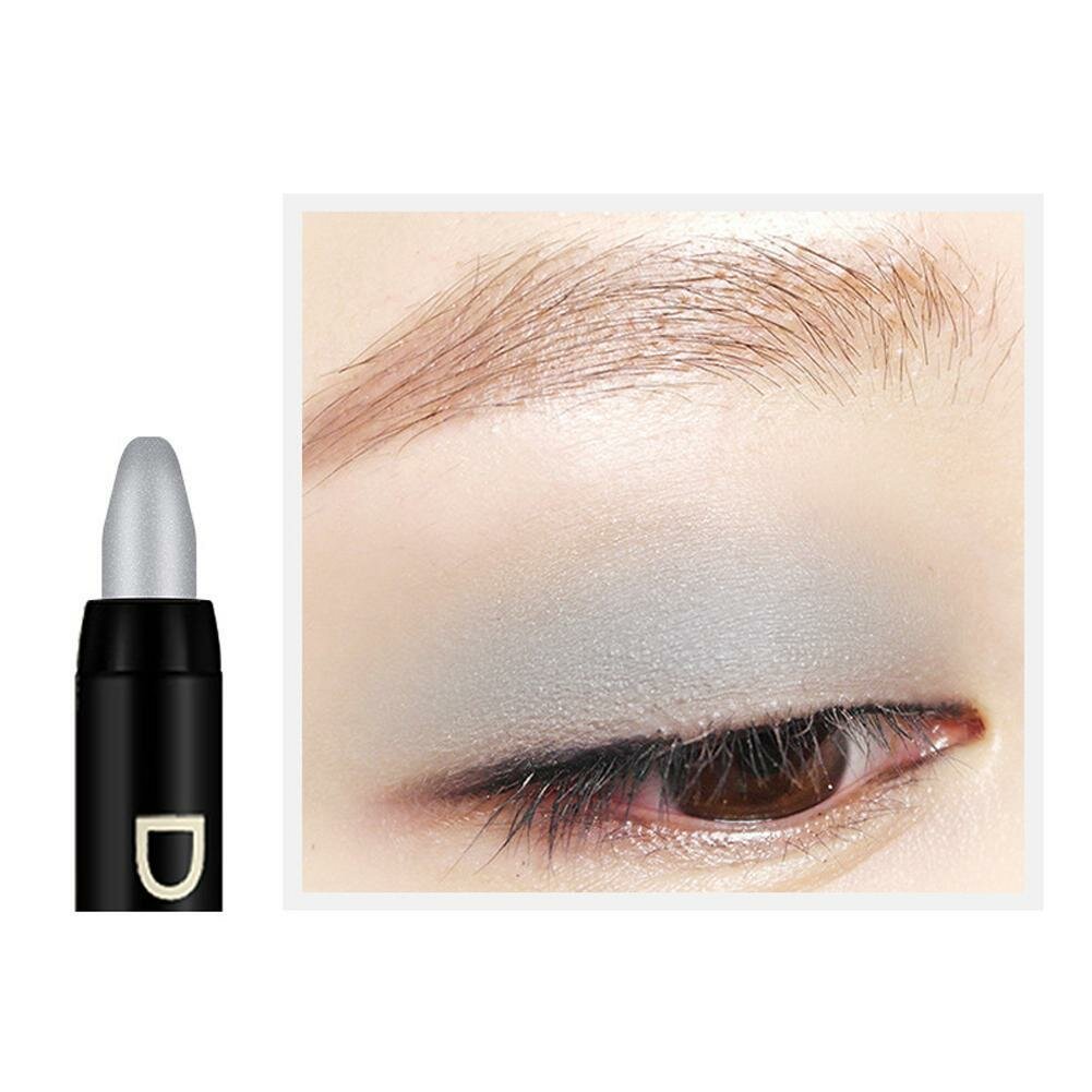 Long lasting Eyeshadow Stick Eye Makeup Compact Design Rotating Eyeshadow Stick Glitter Delicate Texture Waterproof Lying Silkworm Pencil Beginner