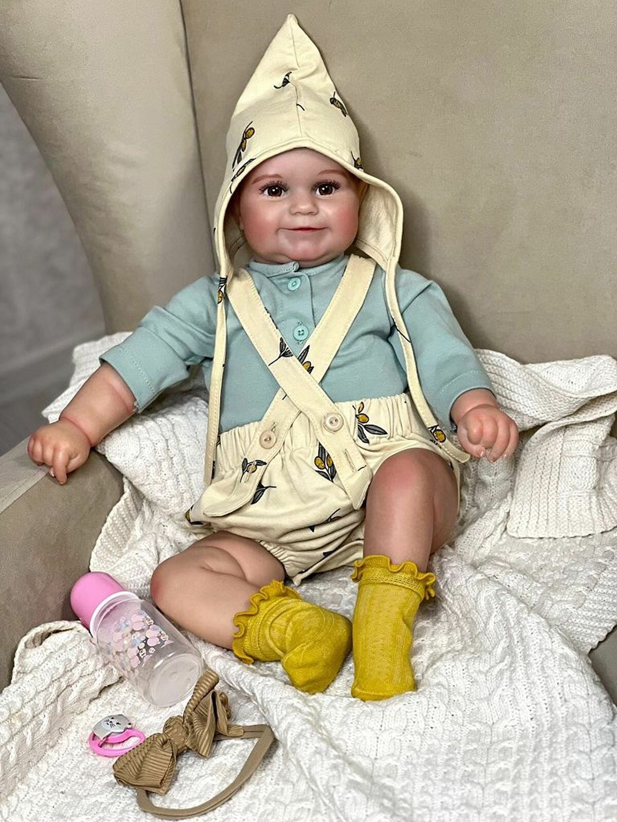 Кукла Реборн мягконабивная 60 см