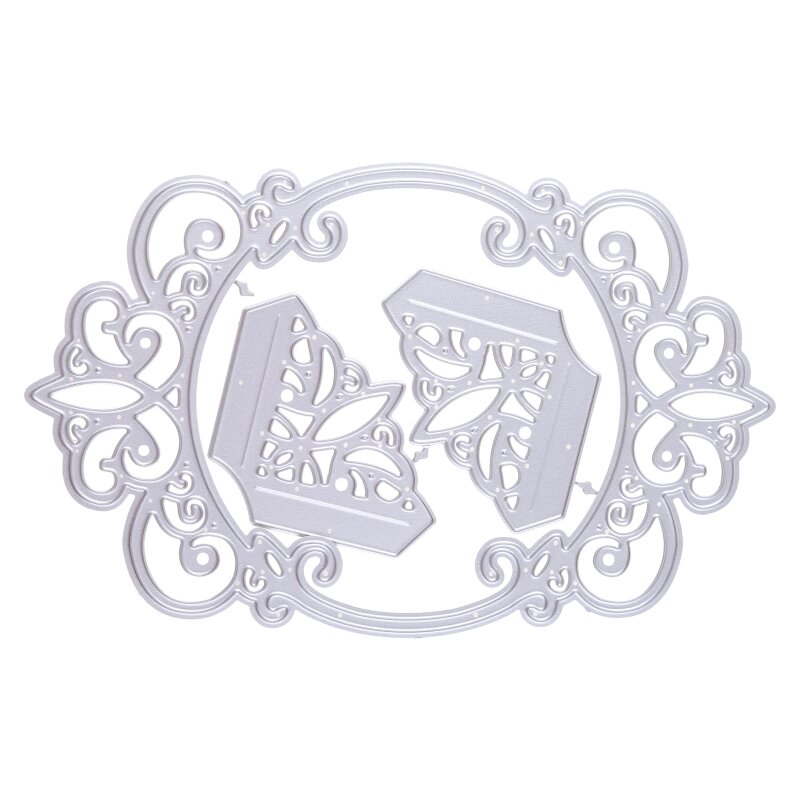 Flower Corner Cutting Dies DIY Christmas Valentine's Day Birthday Card for Handmade Making Crafts Projects Make Supply