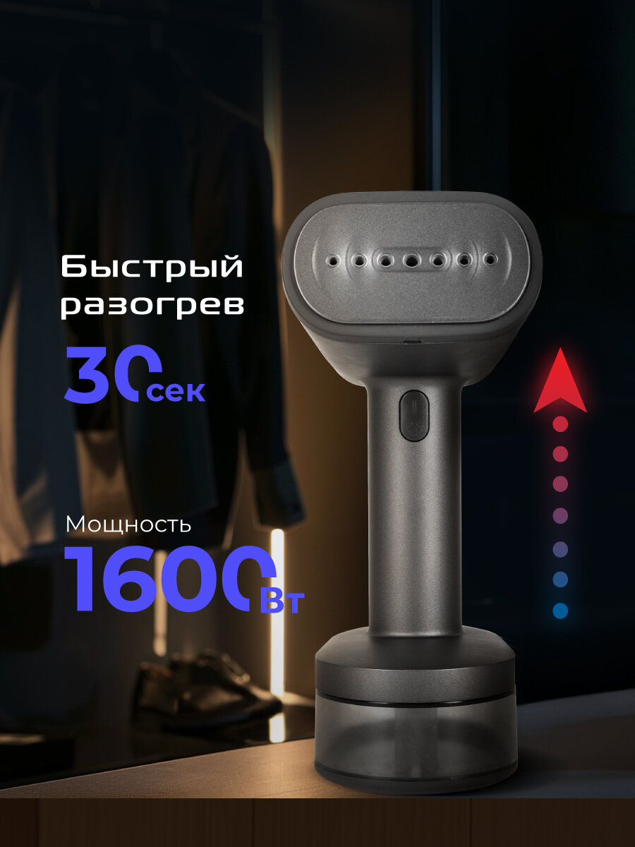 Ручной отпариватель RED SOLUTION HS700, 1600Вт, съемная ёмкость для воды, 28г/мин — фото 1