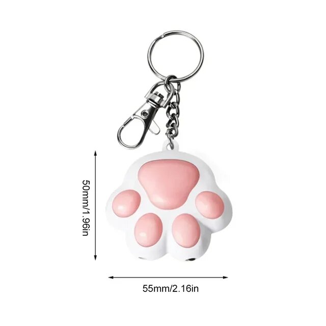 Перезаряжаемая интерактивная игрушка-брелок в виде мультяшной лапки с отпечатком лапы, инфракрасным экраном, лазером и функцией приманки для кошек. Портативная игрушка для домашних животных.