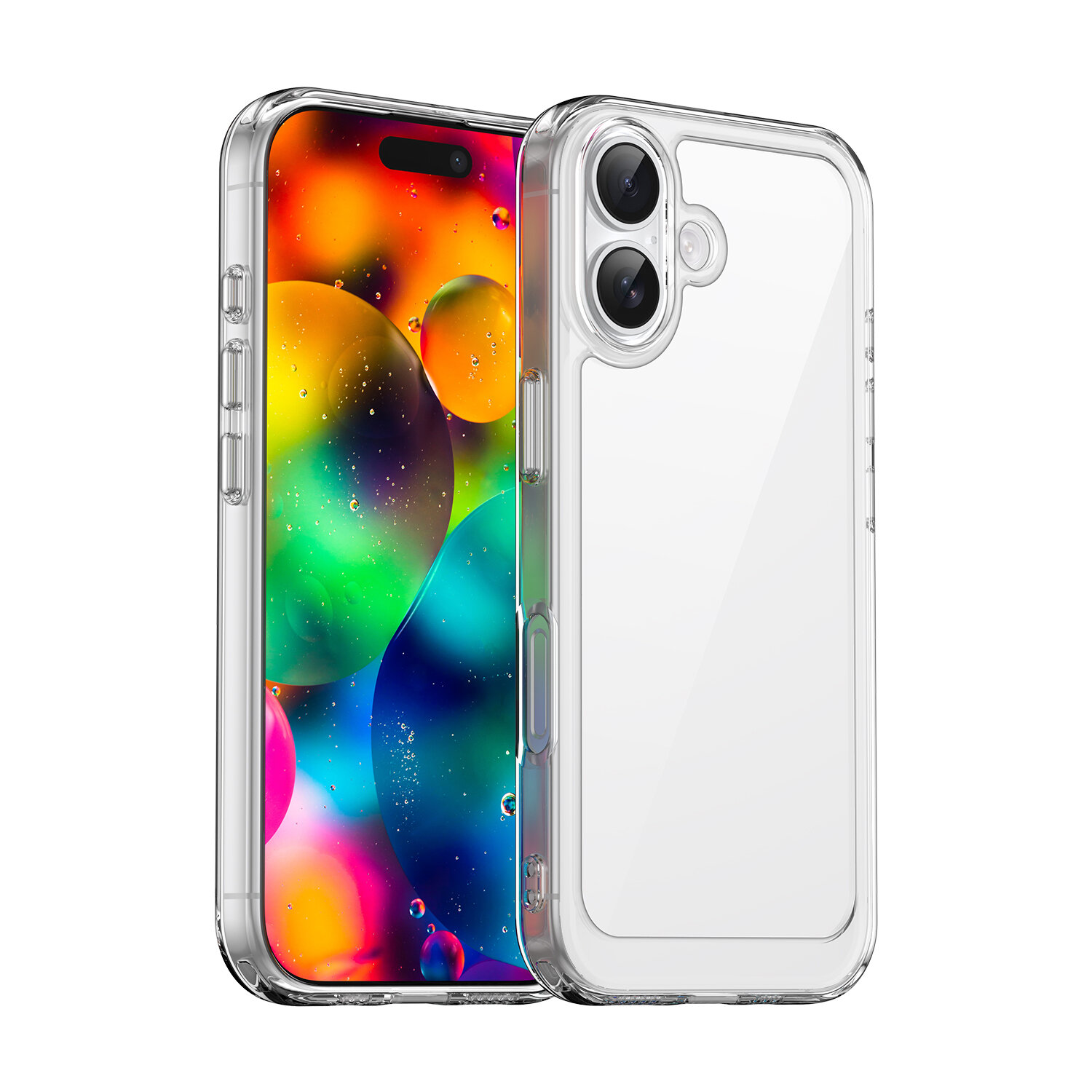 Прозрачный чехол с усиленными рамками для iPhone 17, увеличенные защитные свойства