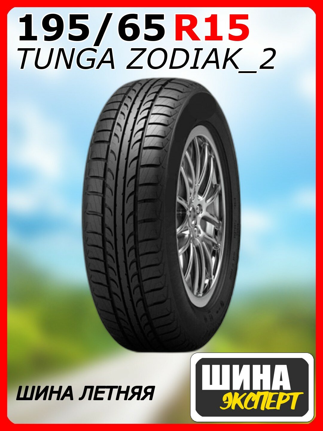 Шина летняя TUNGA 195/65/15 T 95 ZODIAK2 для легковых автомобилей 742205923