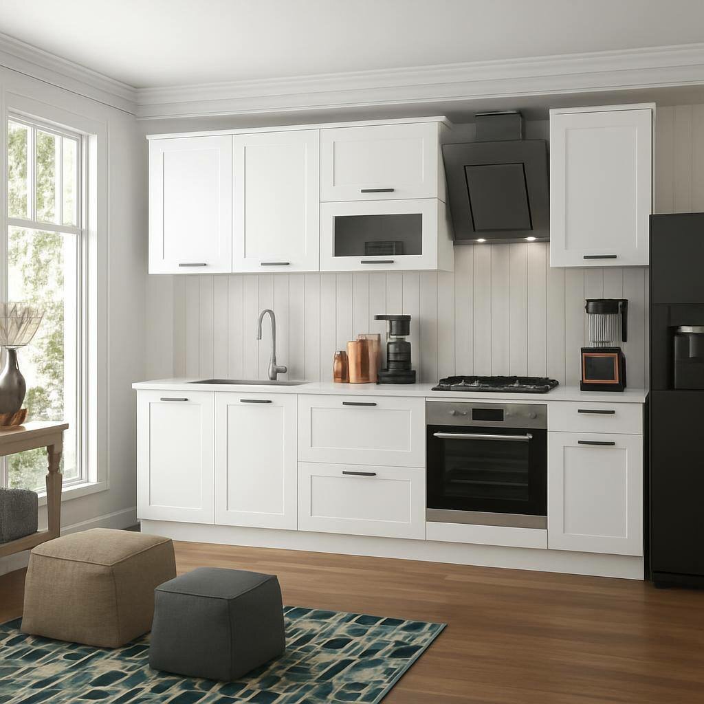 Кухонный гарнитур 2м (к.2) Монако белый снег софт, белый, МИФ