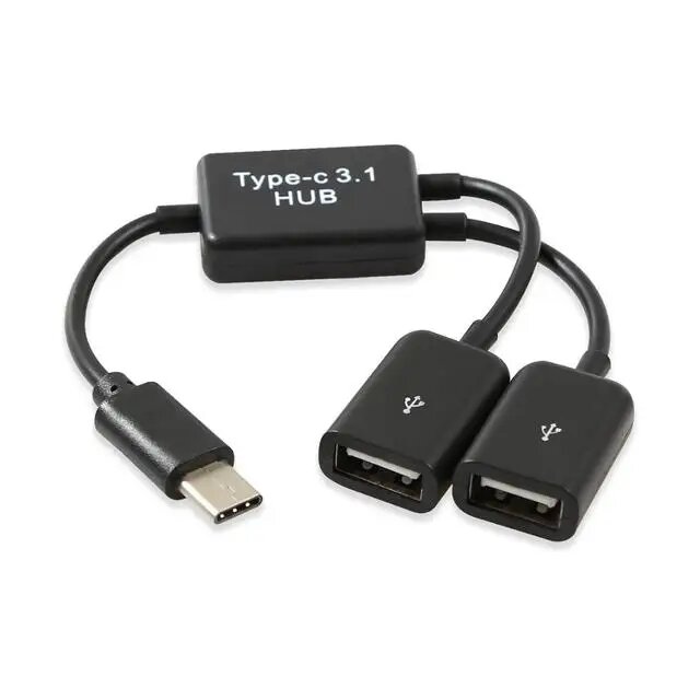 Y-разветвитель Erilles USB 3.1 Type C на 2 USB 2.0