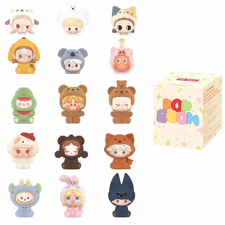 POP MART Bubble Sprout Grains, Pajamas Disguise Series, Doll Bags Mystery Boxes Single Mystery Box/Full Box 30 Pcs null
