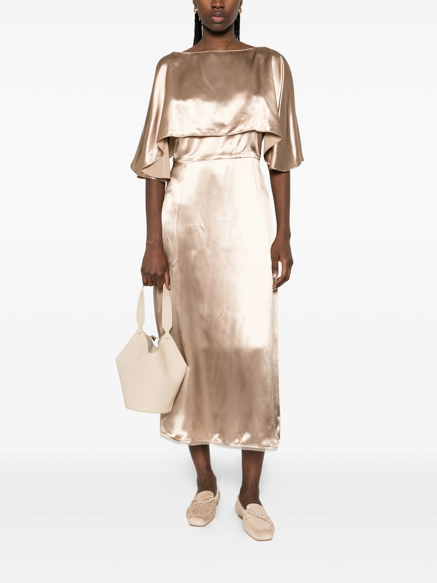 Платье FABIANA FILIPPI Overlay midi dress, размер 48, разноцветный — фото 1