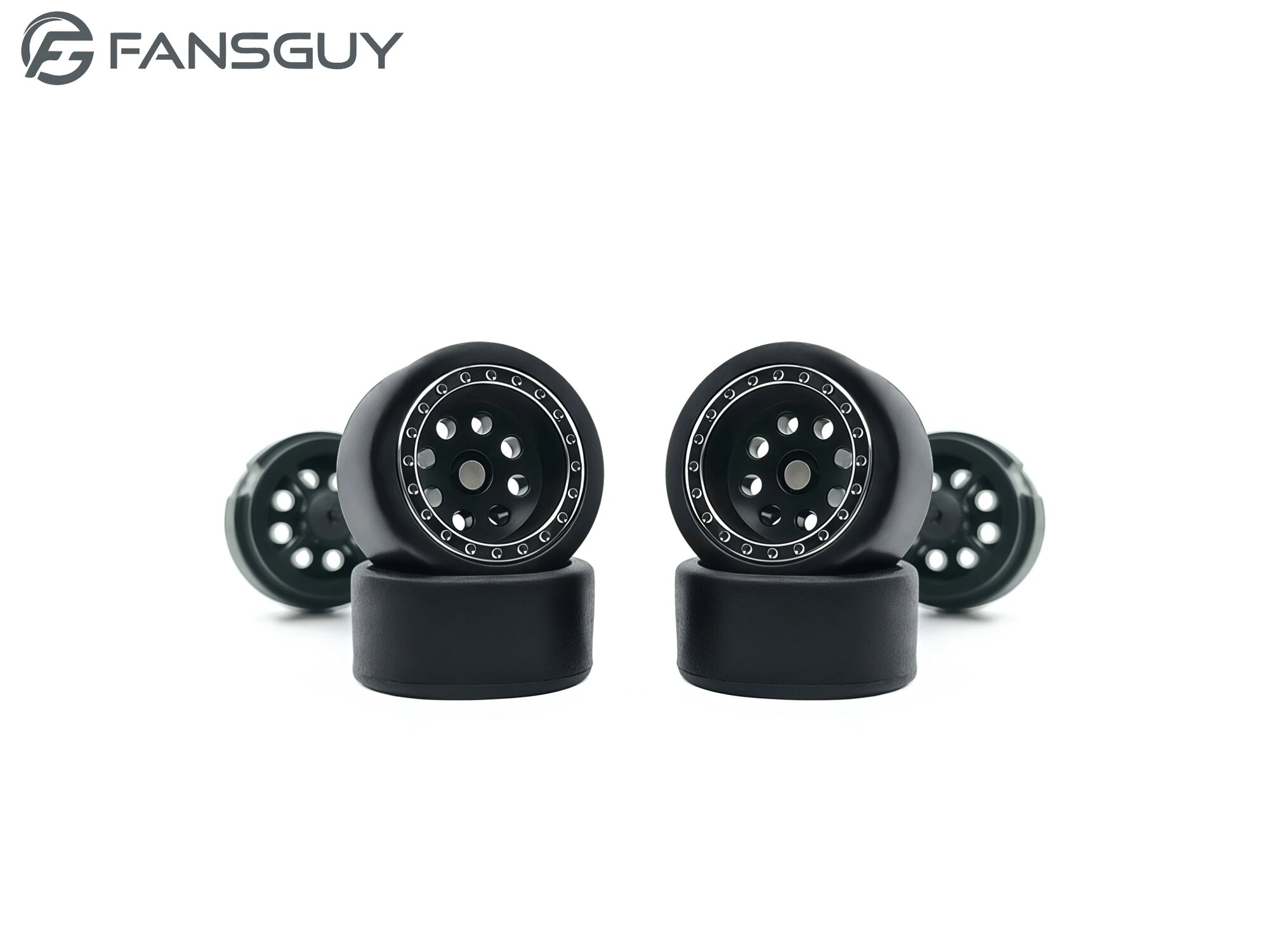 Колеса FANSGUY MMS-I/IP 1/64 Черный, MMS-I SilverEdge 1