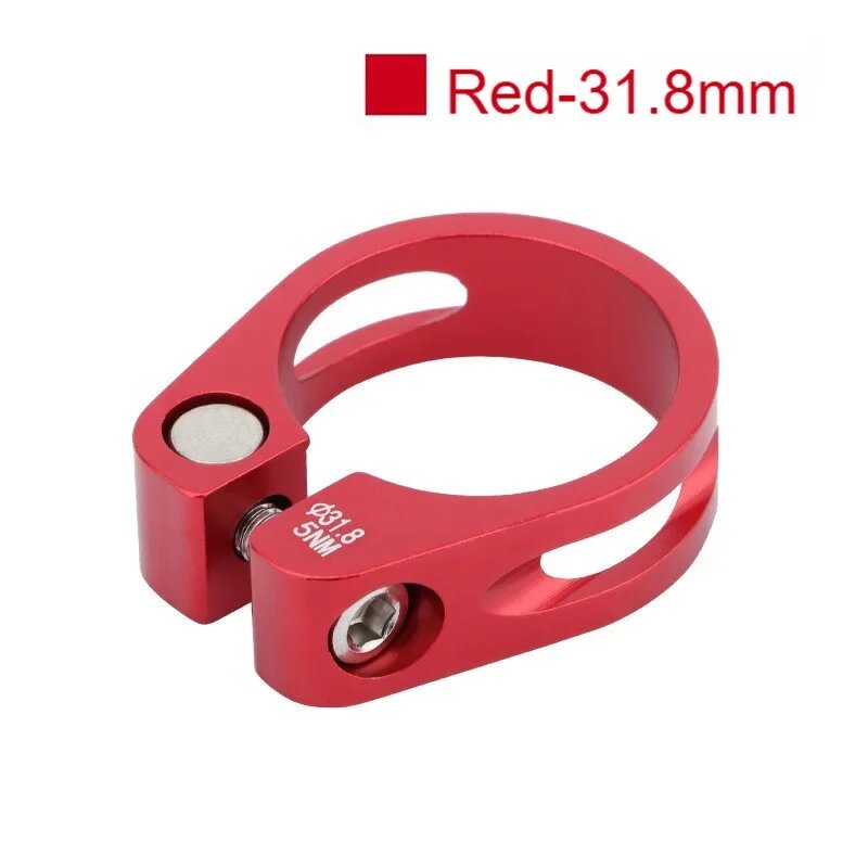 MEROCA Зажим для подседельного штыря 31,8/34,9 мм черный Красный, Red 31.8mm