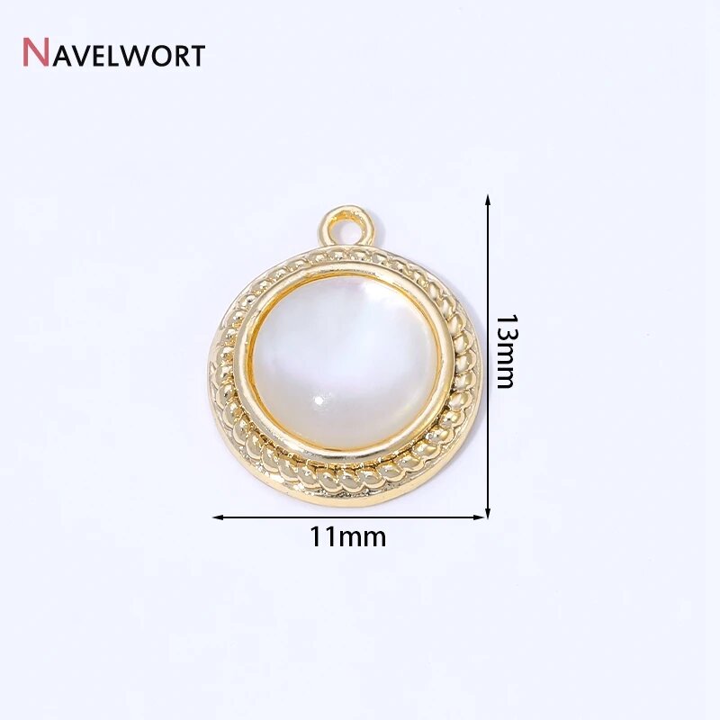 Позолоченные латунные подвески "Ловец снов", NAVELWORT 3 pieces, 14K gold plated