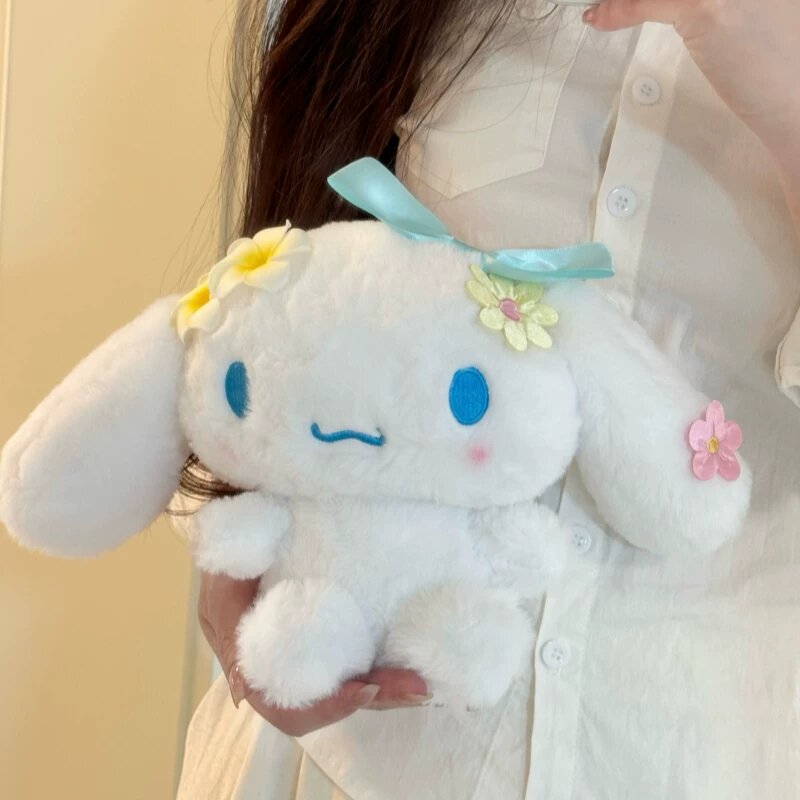 Цветочная кукла Cinnamoroll официально авторизованный плюшевый мишка 27 см милый подарок для девочек на день рождения