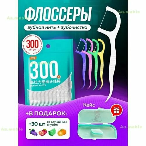 Зубочистка с нитью пластиковая Флосеры Набор флоссеров