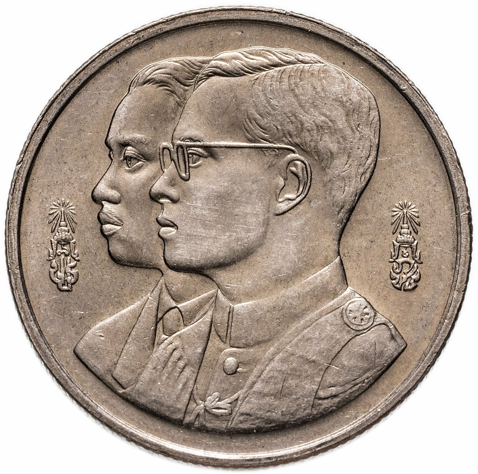 Таиланд 2 бата baht 1994 "60 лет Королевскому институту", Медь, в сохранности UNC
