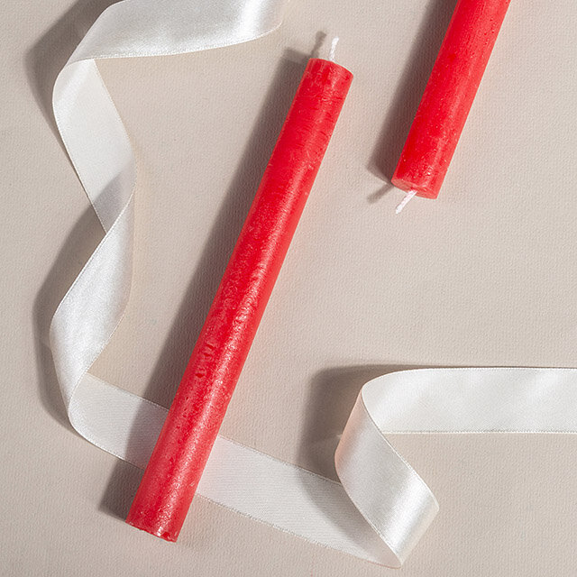 Столовая свеча Claire 20 см красная, Koopman, ACB100100