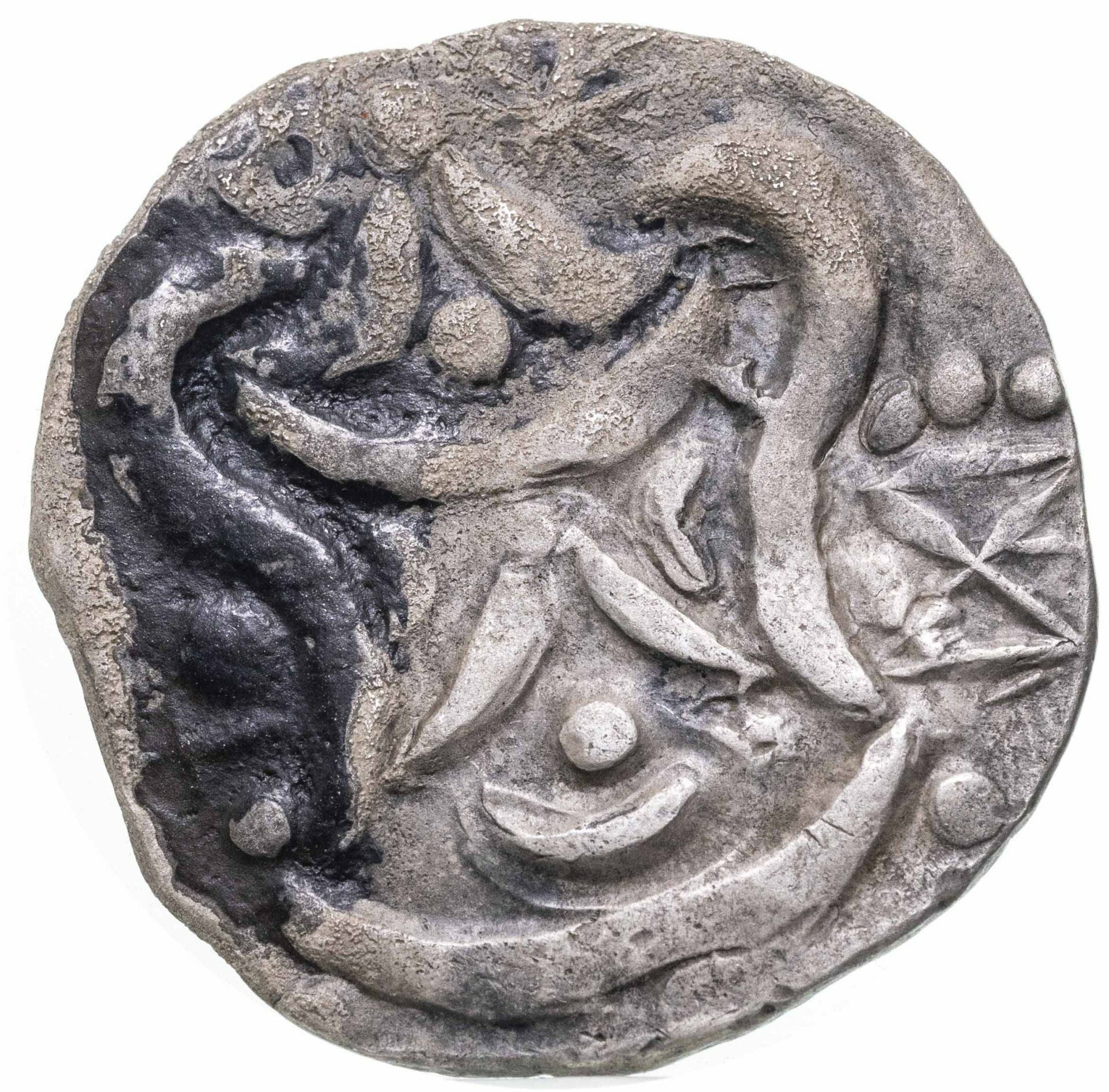 Юго-Восточная Азия, эра Фунань 80 ратти II-VII вв н э , Серебро, в сохранности VF