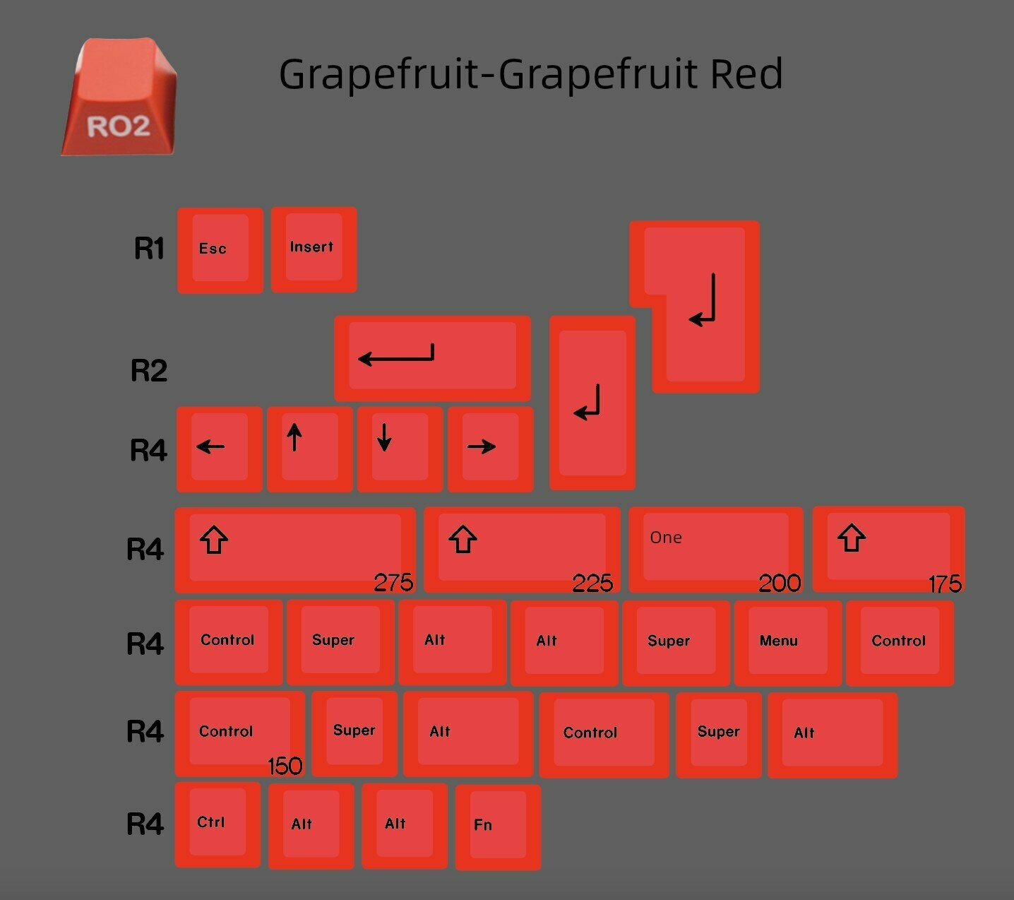 Комплект клавиш GEEKARK Plain White с дополнительным набором цветных клавиш (16 цветов), оригинальный профиль, для