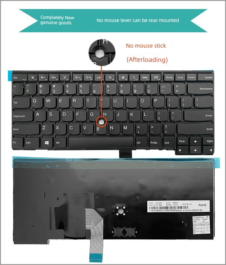 Подходит для клавиатуры ThinkPad Lenovo T440 T440P T460 E431 E440 T450S L450 L440 Оригинальный тестовый комплект без