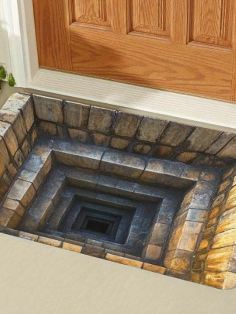 3D стереоскопический напольный коврик
