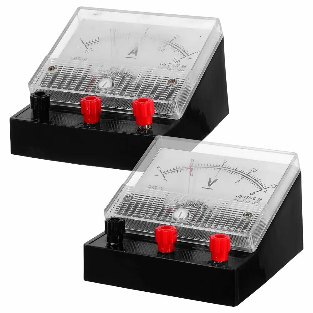 Набор электрометров с функцией измерения А и В, надёжная конструкция для обучения, размер 8.50x8x5.00 см