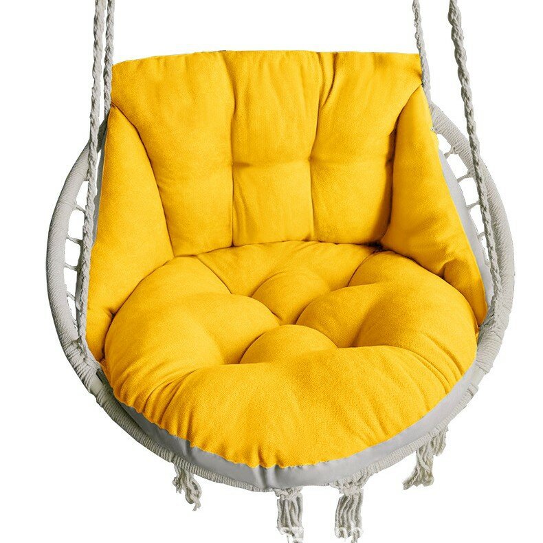 Подушка для подвесного кресла из кристального бархата, подушка для сиденья, подушка для качелей, подушка для одноместного дивана, подушка для домашнего подвесного кресла, тканевая подушка для кресла-качалки для использования в помещении и на улице