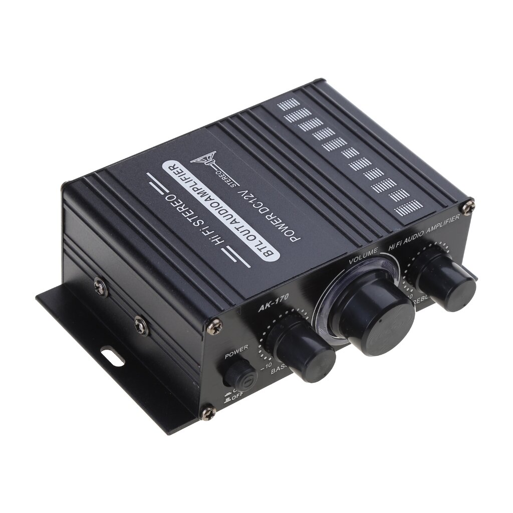 400 Вт DC12V Двухканальный Мини-усилитель мощности HIFI AUX для AK 170 с синей светодиодной подсветкой Car Home Club Party Music