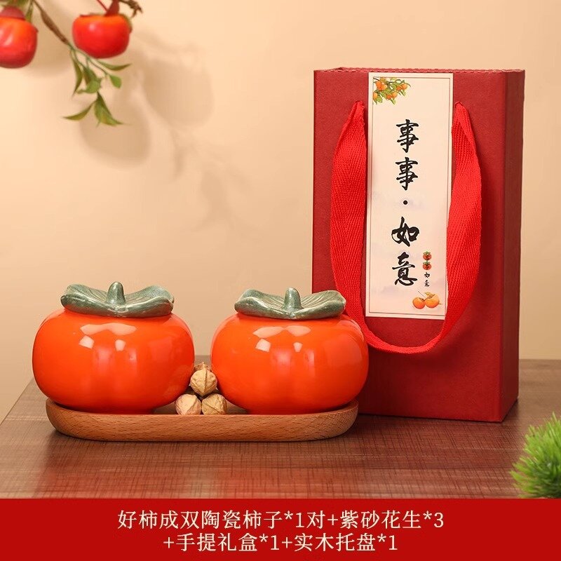 Декор для новоселья, керамическое украшение в виде хурмы, новое жилье, гостиная, винный шкаф, подарки для переезда