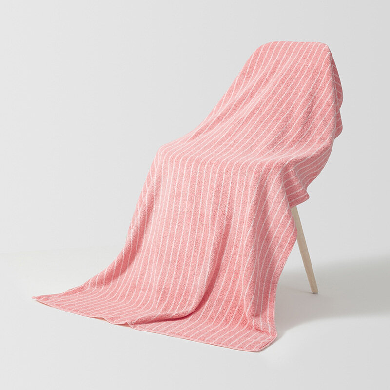 100% хлопковое полосатое банное полотенце для взрослых, утолщенное, 70*140 см, 470 г, многоцветное, мягкое, впитывающее банное полотенце