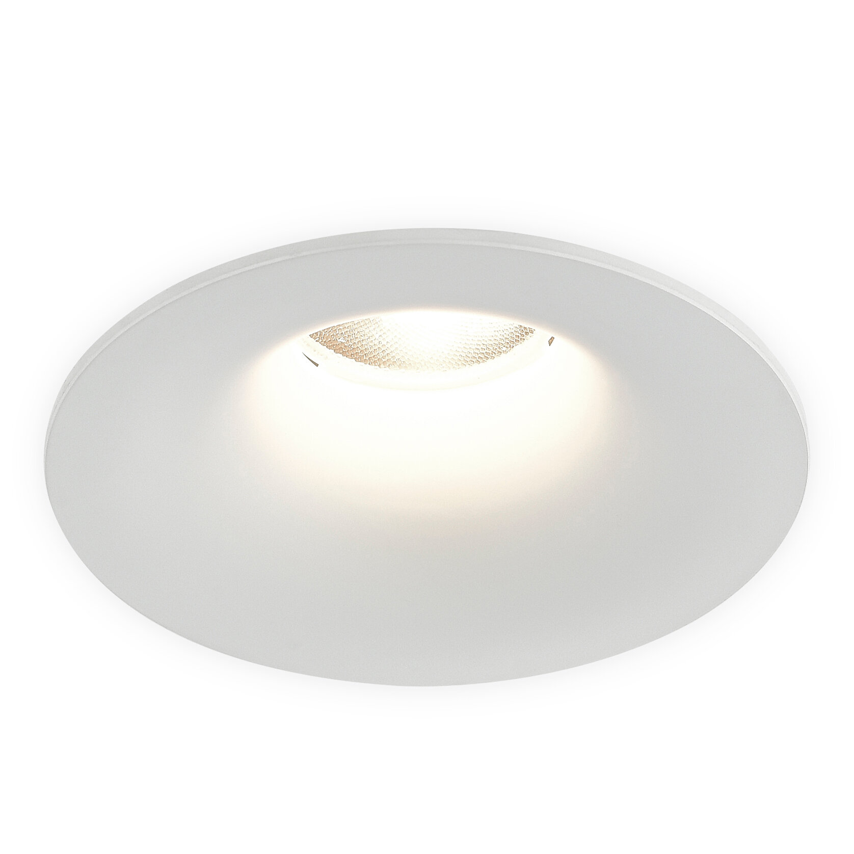 Светильник встраиваемый LED 12Вт 4000К IP20 D83хH65мм 24° Ra>90, белый, корпус из алюминия, с блоком питания, Donel