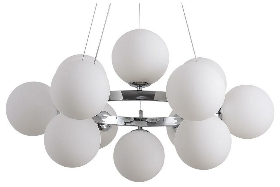 Люстра Kink Light Сида 07508-12,02 цвет плафона подвески Белый, цвет арматуры Хром
