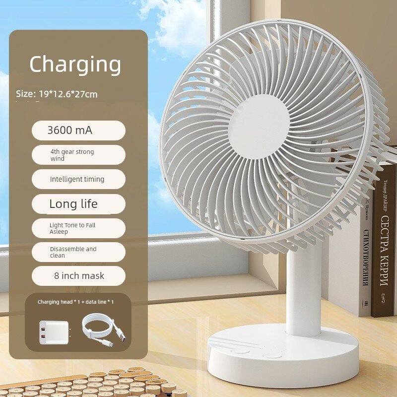 Маленький USB-вентилятор Kasiduo для офисного стола, портативный вентилятор с зажимом, мини-вентилятор для небольших