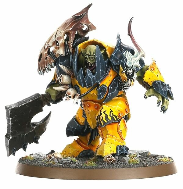 Orcs Ironjawz Megaboss. С подставкой. Warhammer 40.000